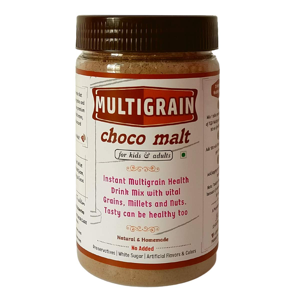 The Great Banyan Multigrain Choco Malt 100% Natural Homemade Health Dr ...